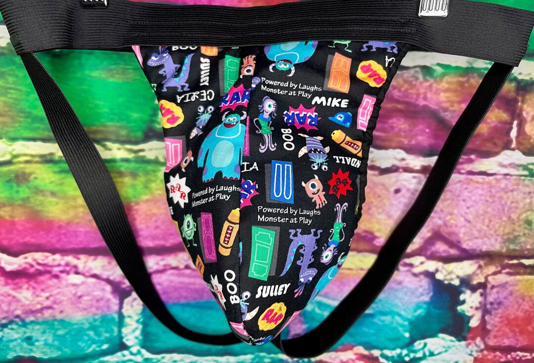 Men's Large Black Disney's Monster's Inc. Design Jockstrap - Etsy