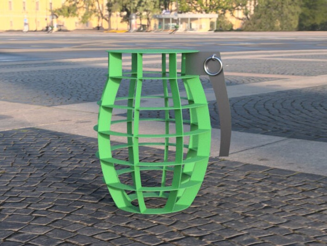 Industrial Strength: Handmade 3mm Steel Grenade Bar Stool - Etsy