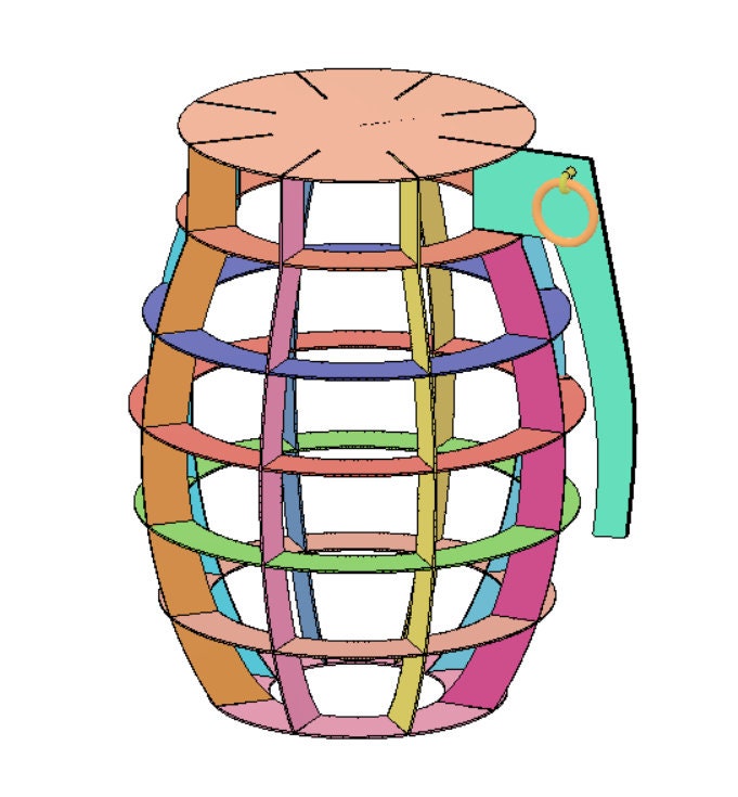 Industrial Strength: Handmade 3mm Steel Grenade Bar Stool - Etsy