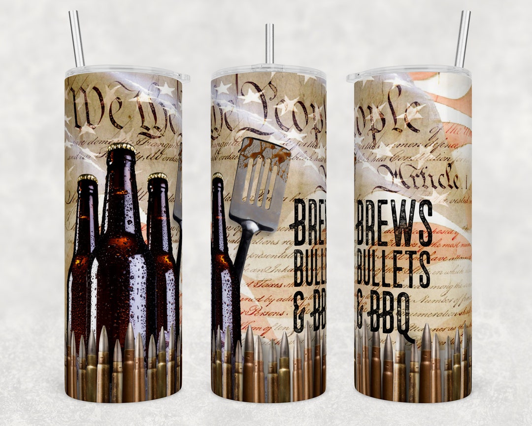 Tumbler, Bbq, Bullets, Beer 20oz Insulated Tumbler - Etsy