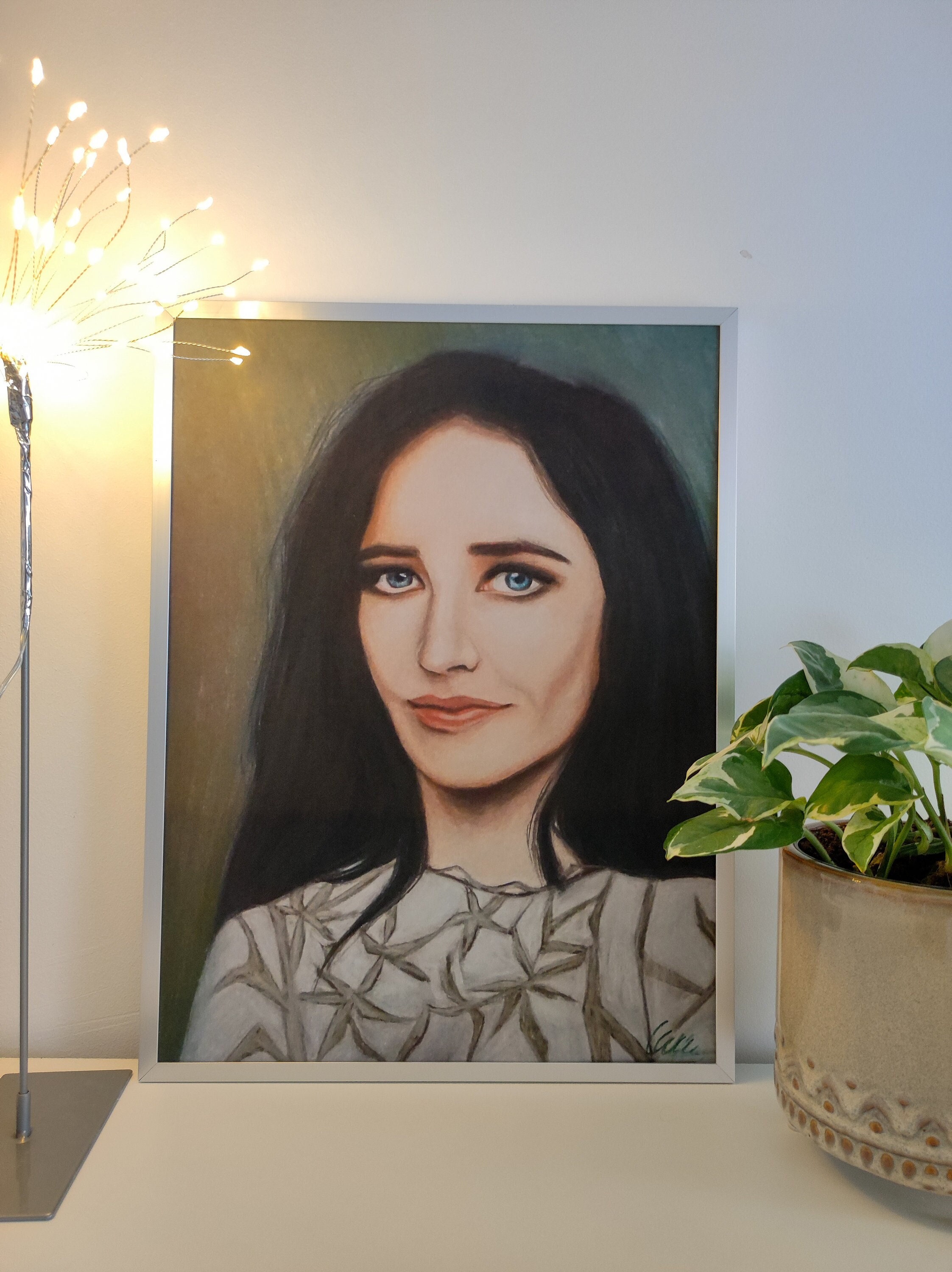 Eva Green Poster - Contemporary Art - Portrait Poster - "eva Green ...