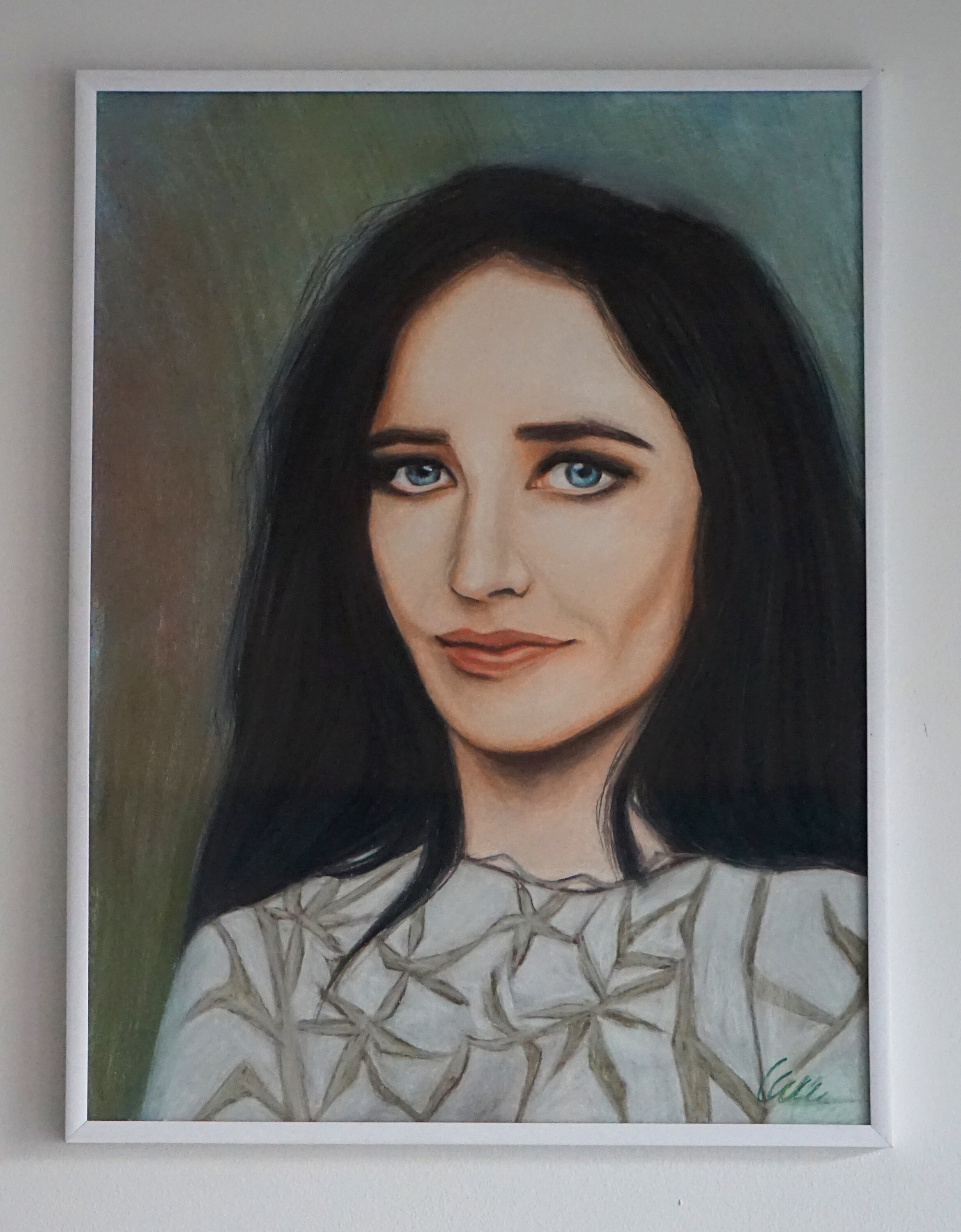 Portrait of Eva Green - Etsy