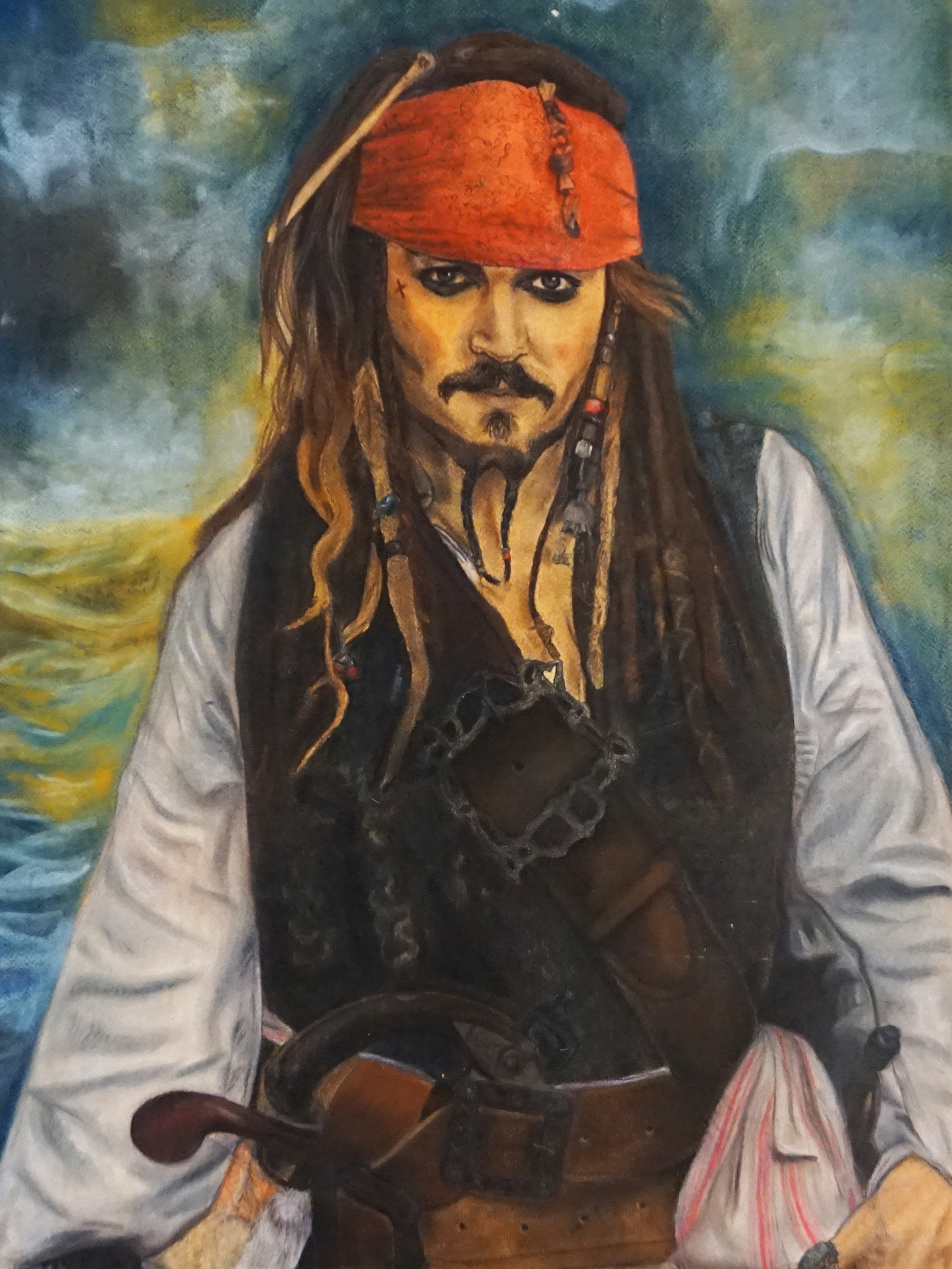 Jack Sparrow Poster - Contemporary Art - Portrait Poster - "jack ...