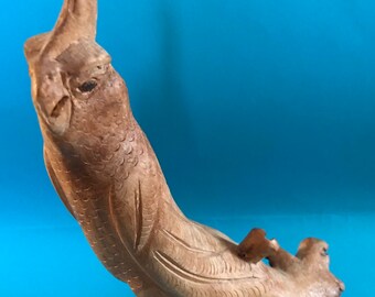Carved Wood Parrot - Etsy