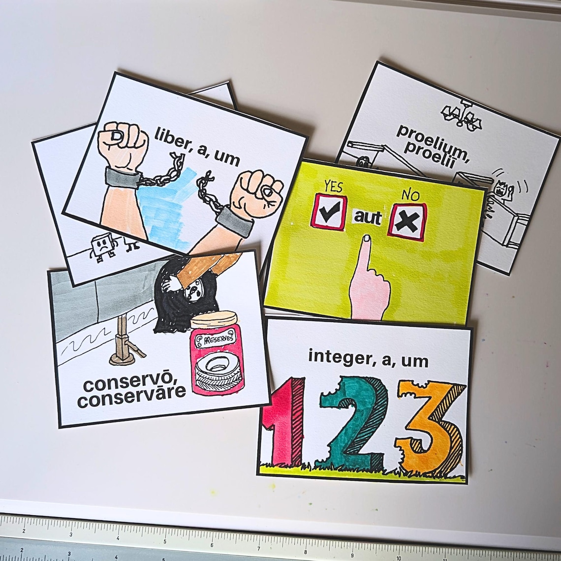 Henle Latin Vocabulary Flashcards With Pictures for Challenge B and ...