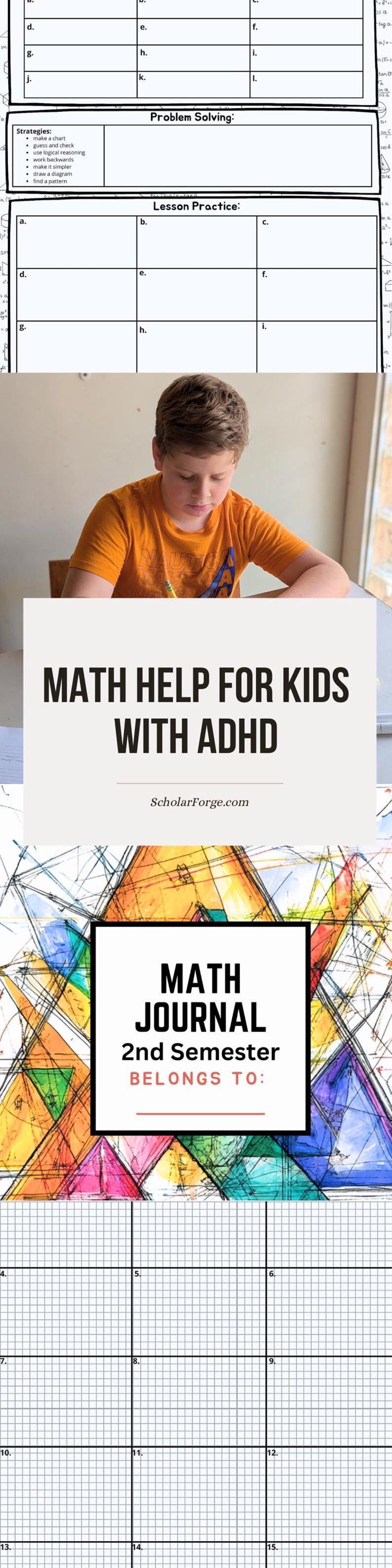 Homeschool Math Journal Printable Digital Download for Students ...