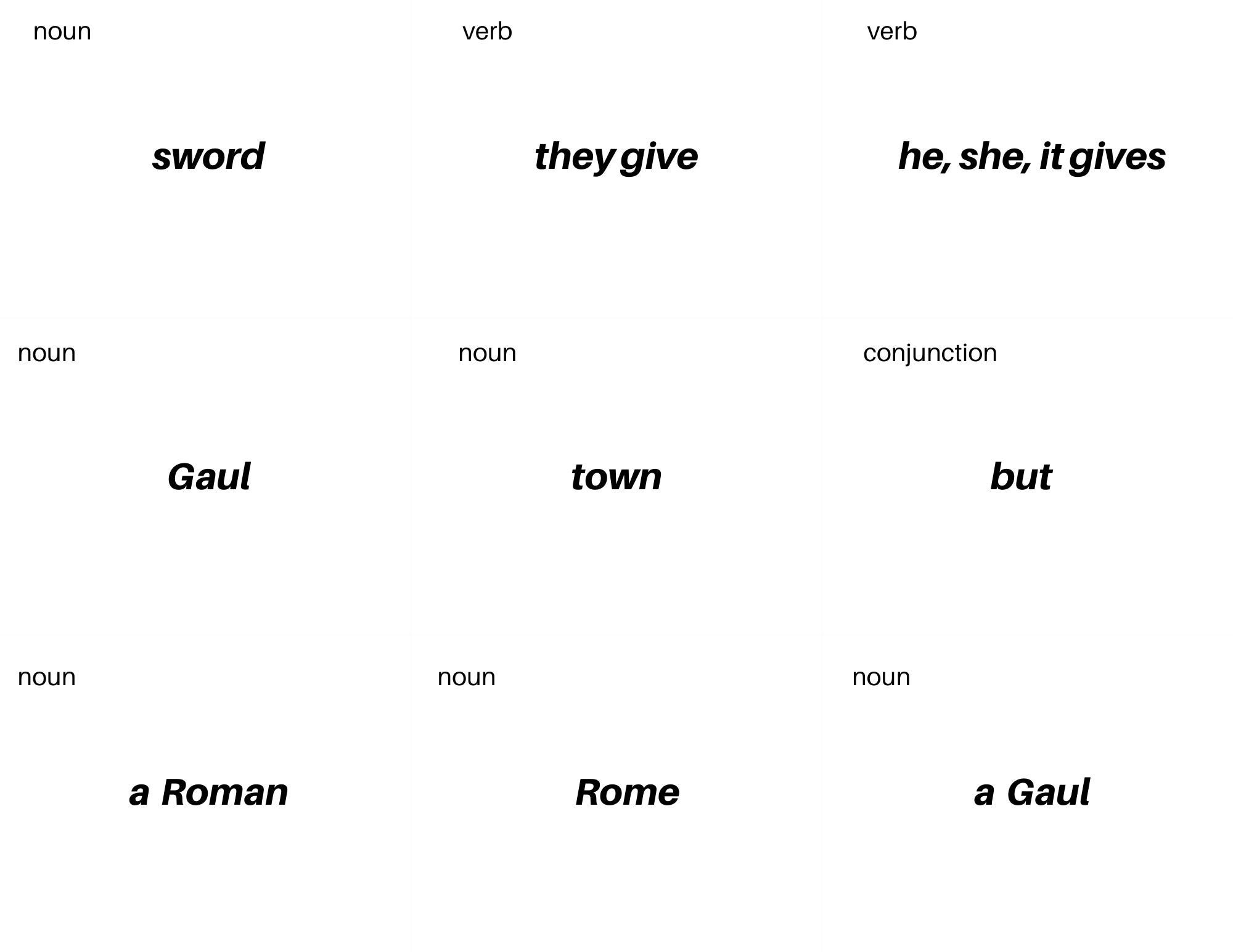 Latin Flashcards Challenge A Henle Latin Flashcards with Pictures SMALL ...