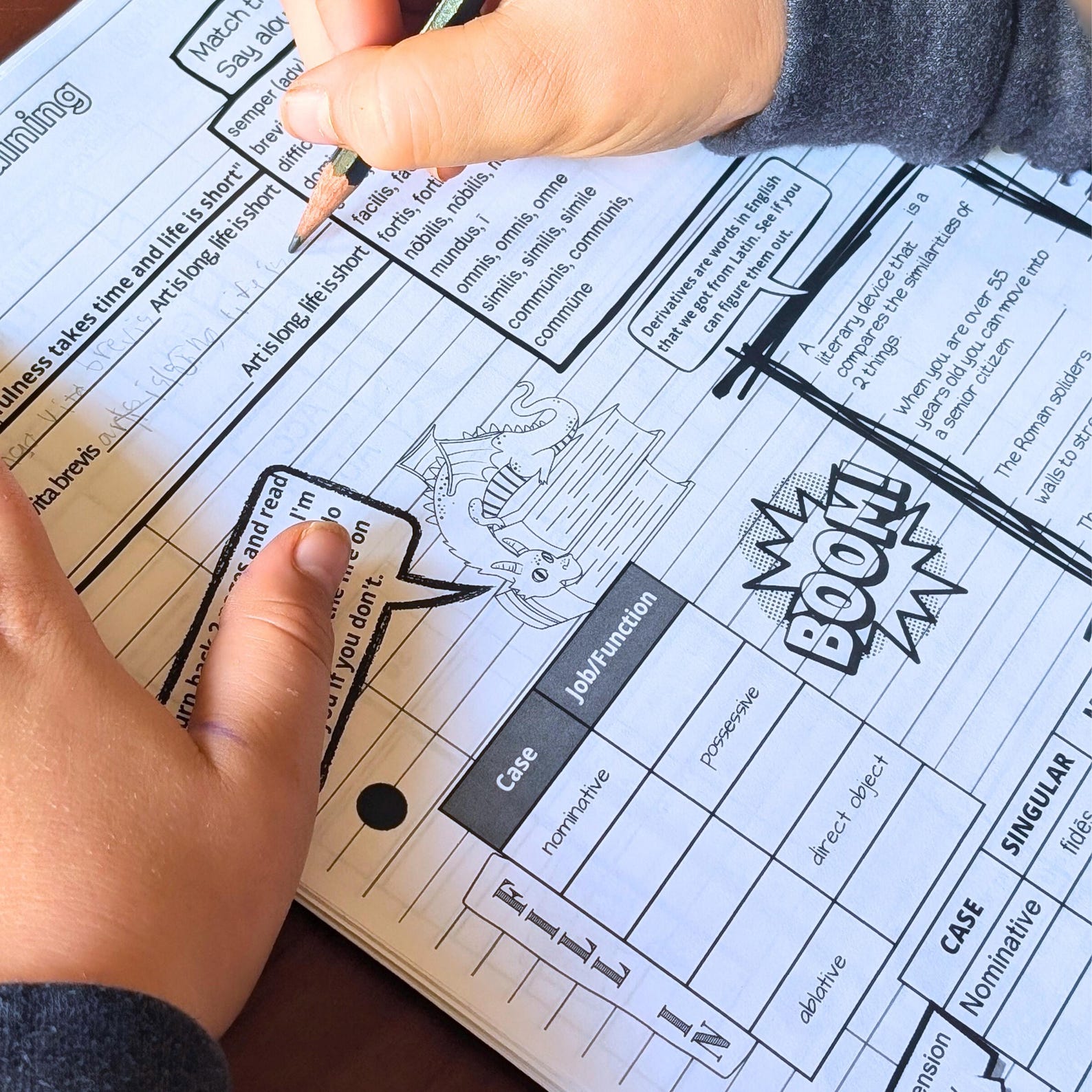 PRINTED Henle Latin Workbook for Challenge A First Semester Fun ...