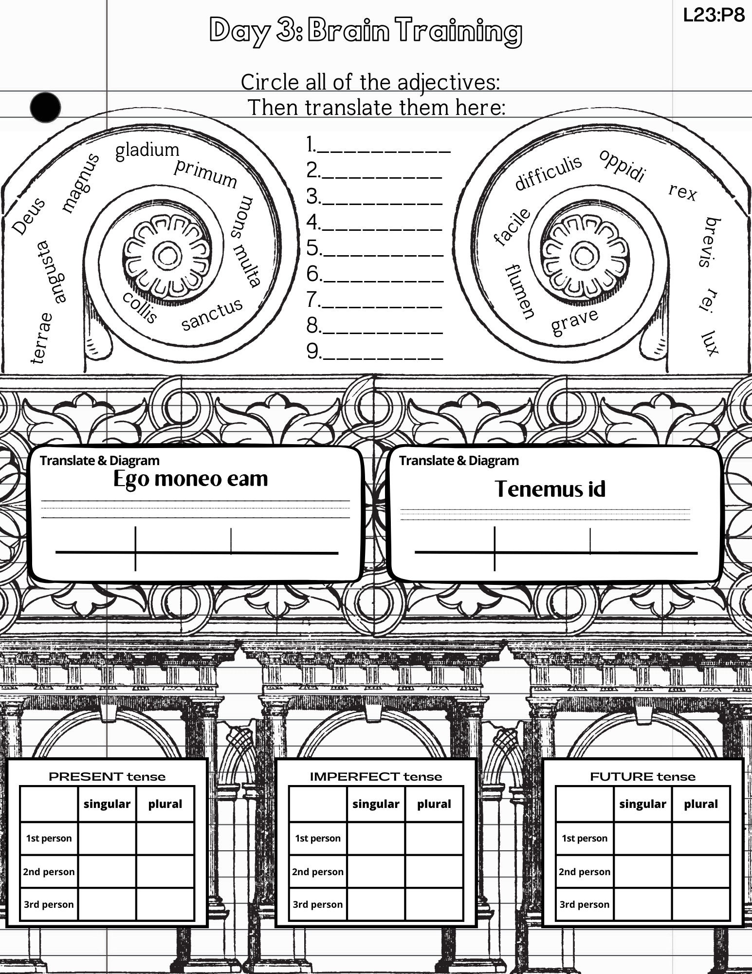 Challenge A Henle Latin Workbook Printable Digital Curriculum for ...