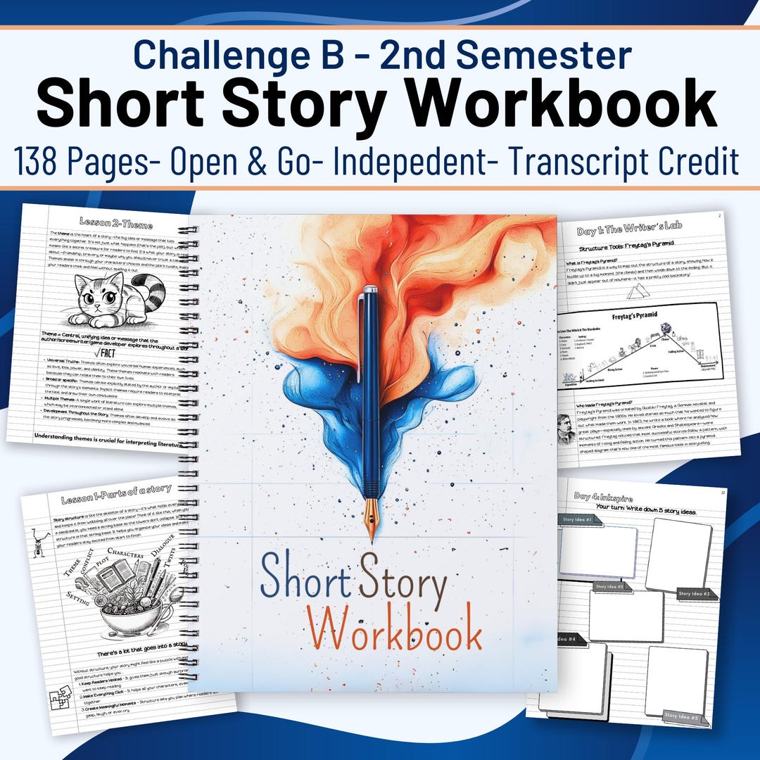 Writing Workbook Short Stories for Middle-school Highschool Literature ...