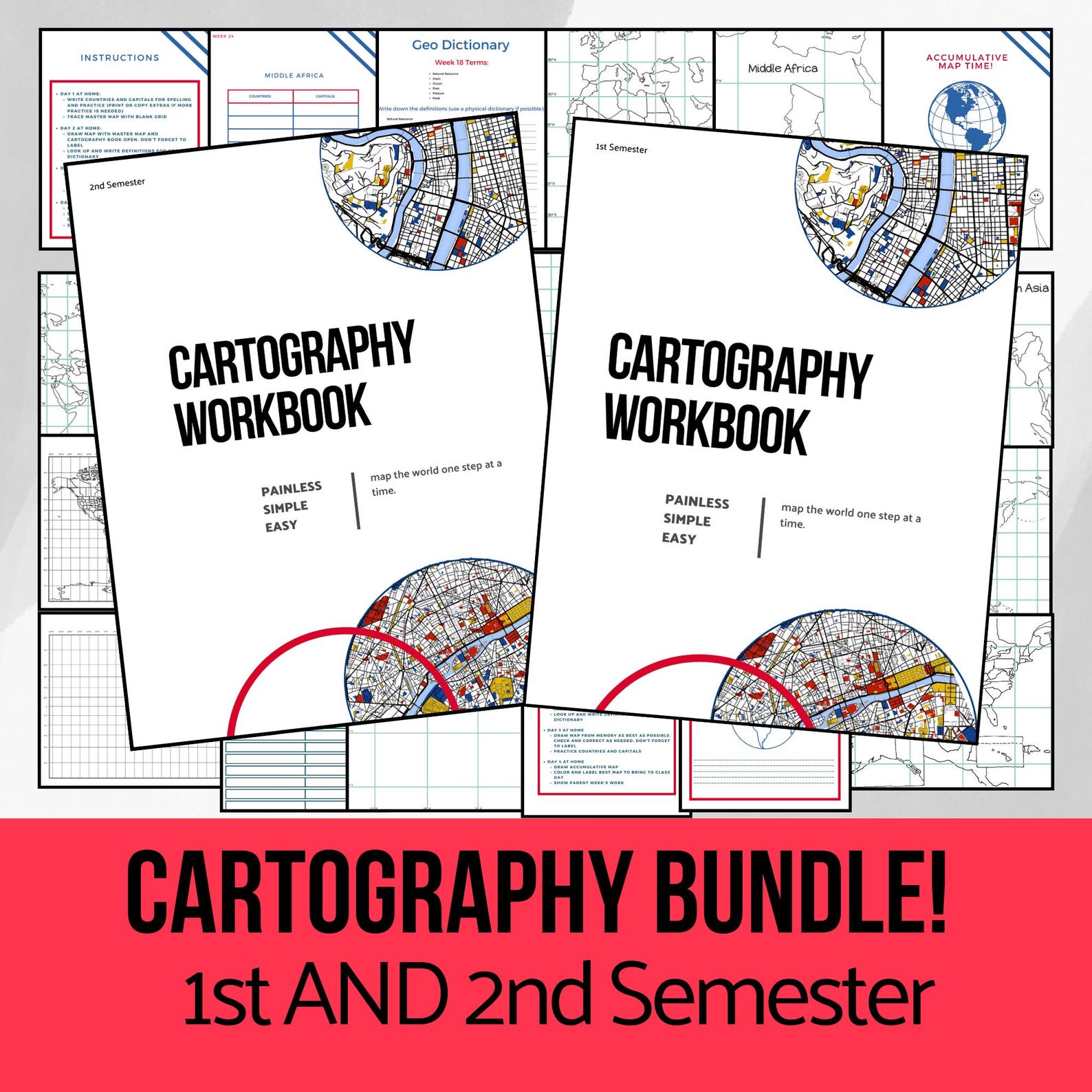 Cartography Workbook for Classical Education Printable Digital ...