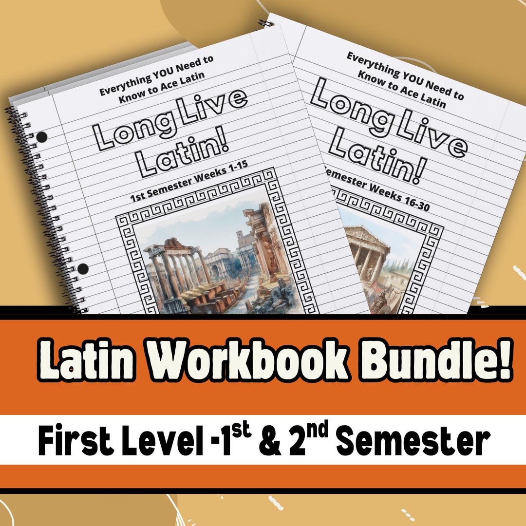 Latin Bundle for Classical Education Students Long Live Latin Level A ...