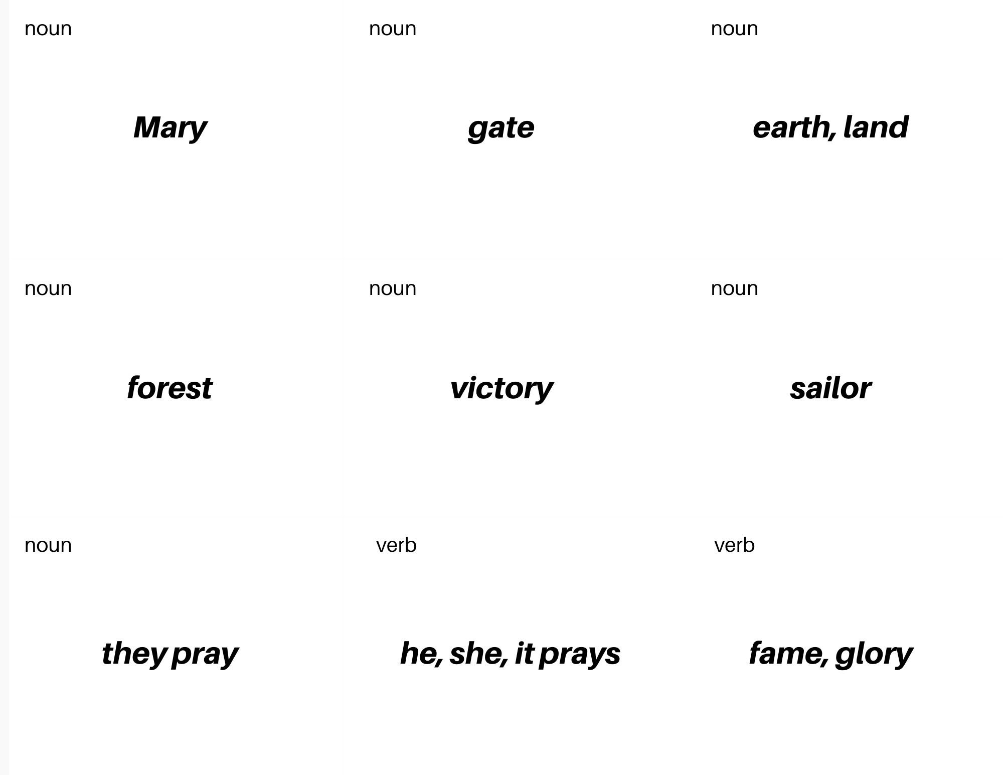 Latin Flashcards Challenge A Henle Latin Flashcards with Pictures SMALL ...