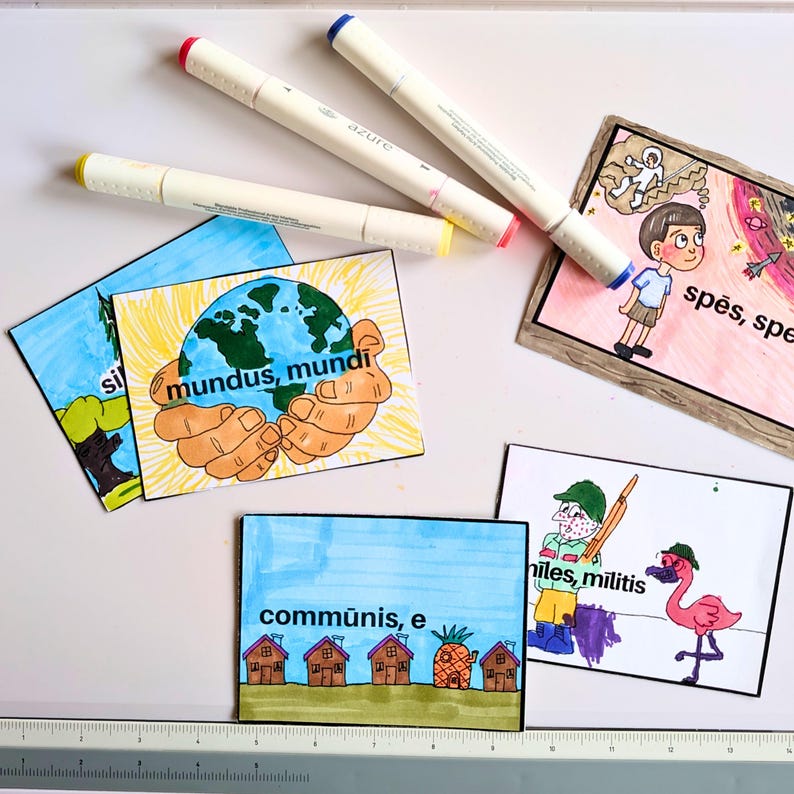 Henle Latin Flashcards Set A for Classical Students and Homeschool ...