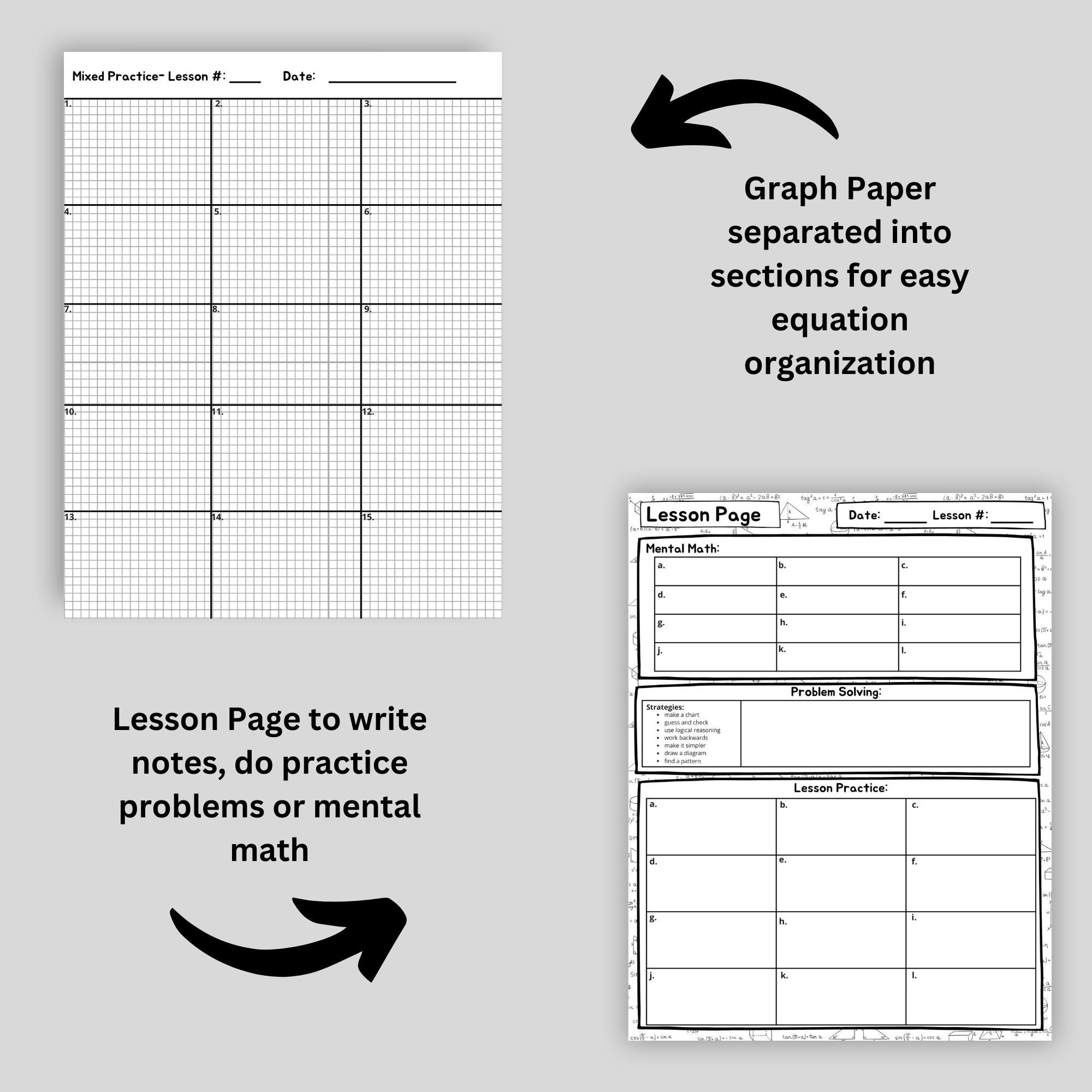 Homeschool Math Journal Printable Digital Download for Students ...