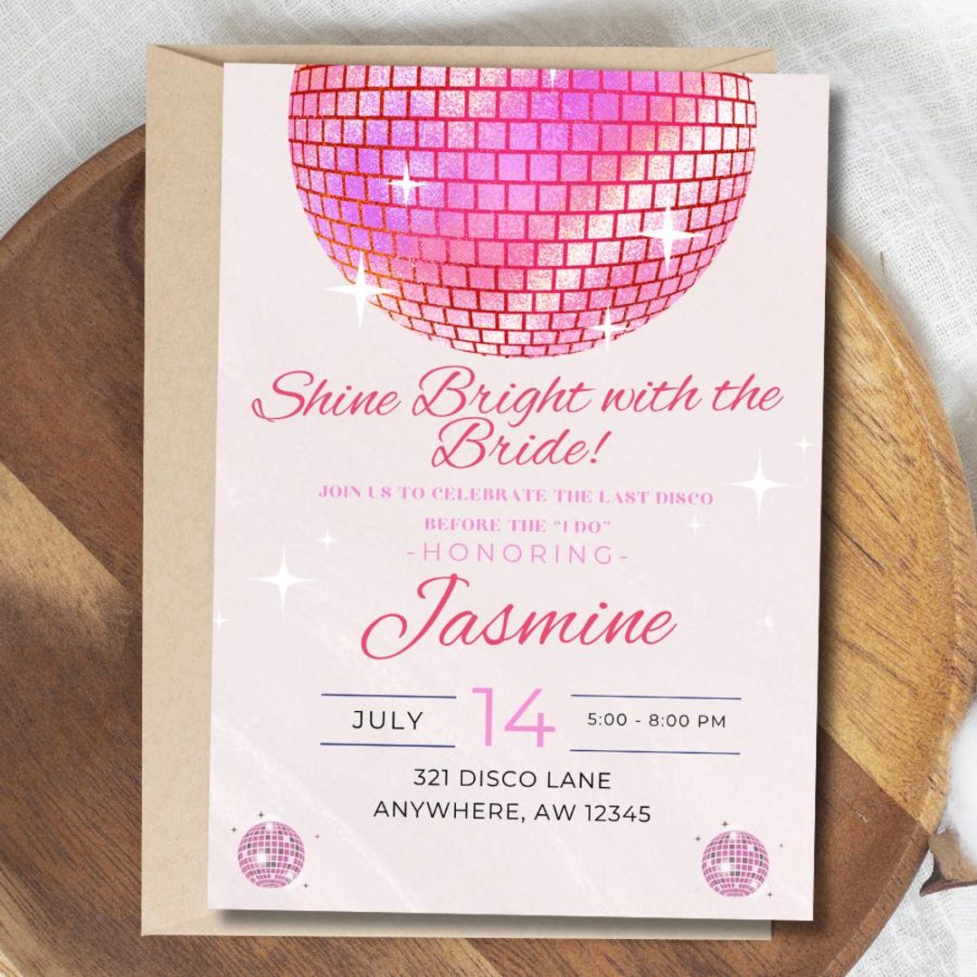 Disco Bridal Shower, Disco, Last Disco Before the I Do, Disco ...