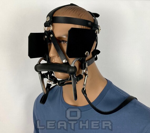 Leather Pony Play Bridle Head Harness Genuine Cowhide - Etsy