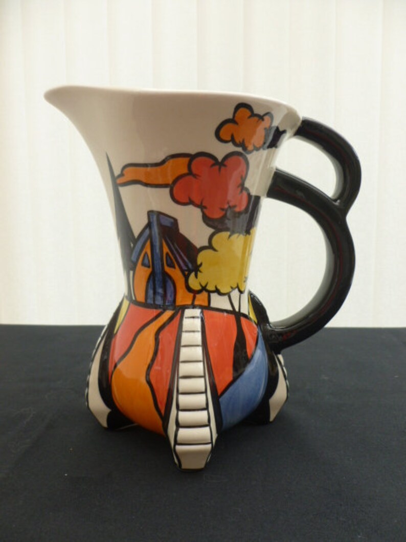 Lorna Bailey Jug Dimsdale Hall Old Ellgreabe Pottery Artware Burslem ...