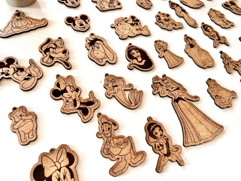 Keychains Mickey Cartoon Bundle Set 237 + Amazing Design Laser Cut File ...