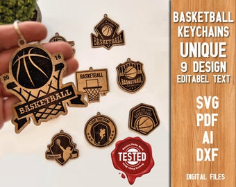 Basketball Keychain - Etsy