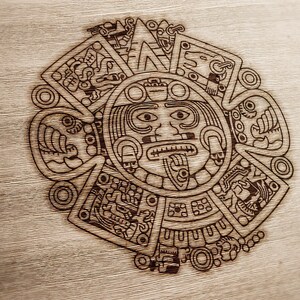 Aztec Calendar New Style 3 Vector Dxf, Cdr,svg, Ai, Cdr for CNC, Laser ...