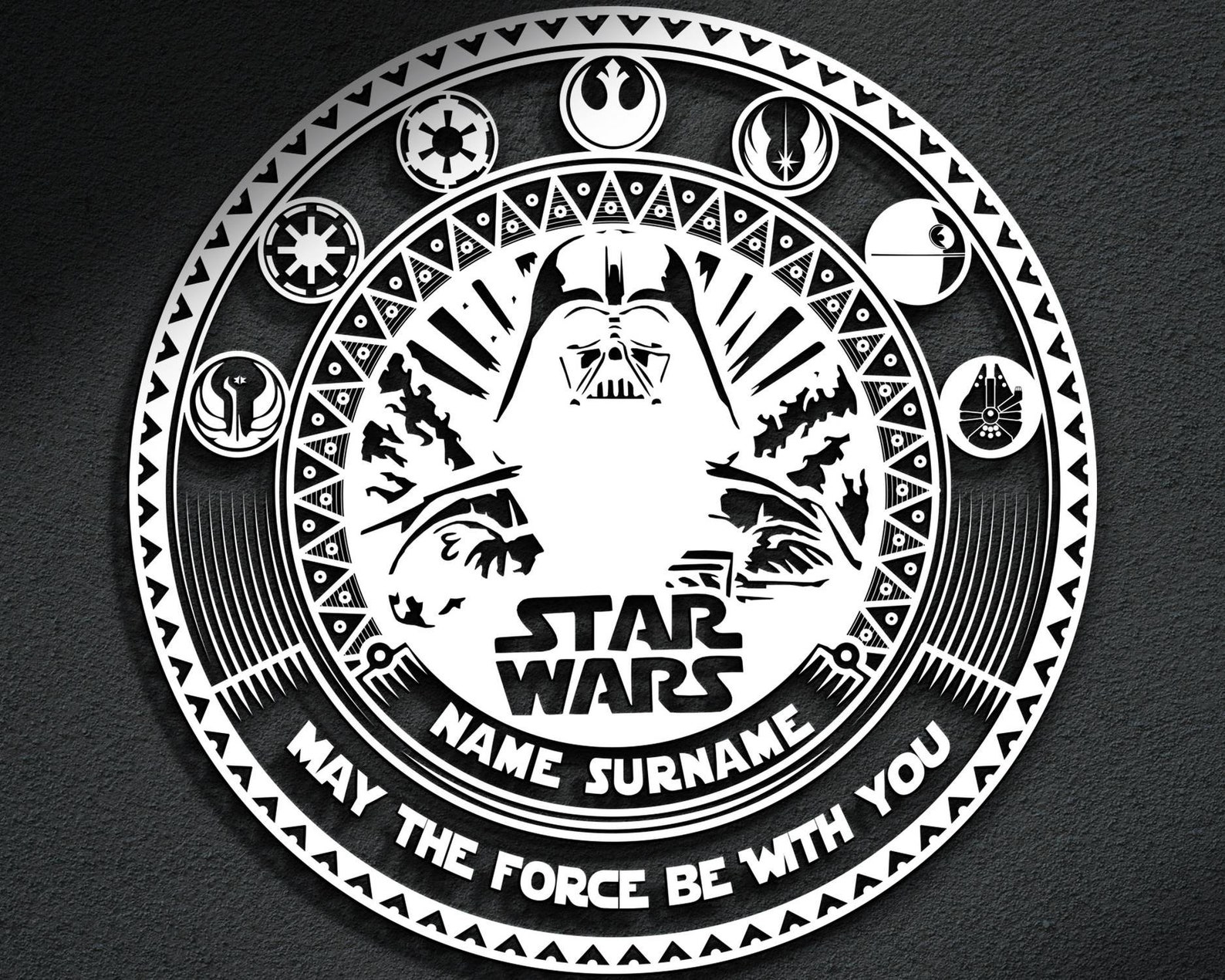 Star Wars Svg Design 25 Vector Dxf, Cdr,svg, for Laser, Cnc, Printing ...