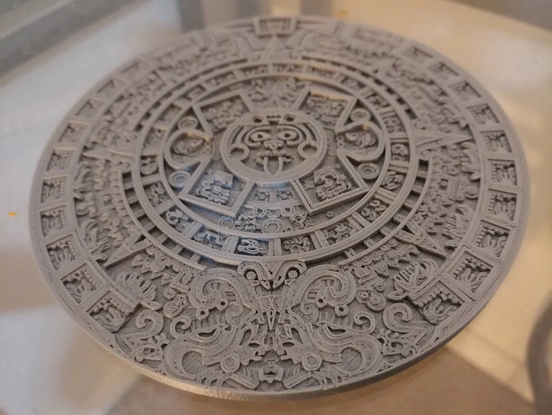Aztec Calendar Svg Gift Digital Design. Vector Dxf, Cdr,svg, for CNC ...