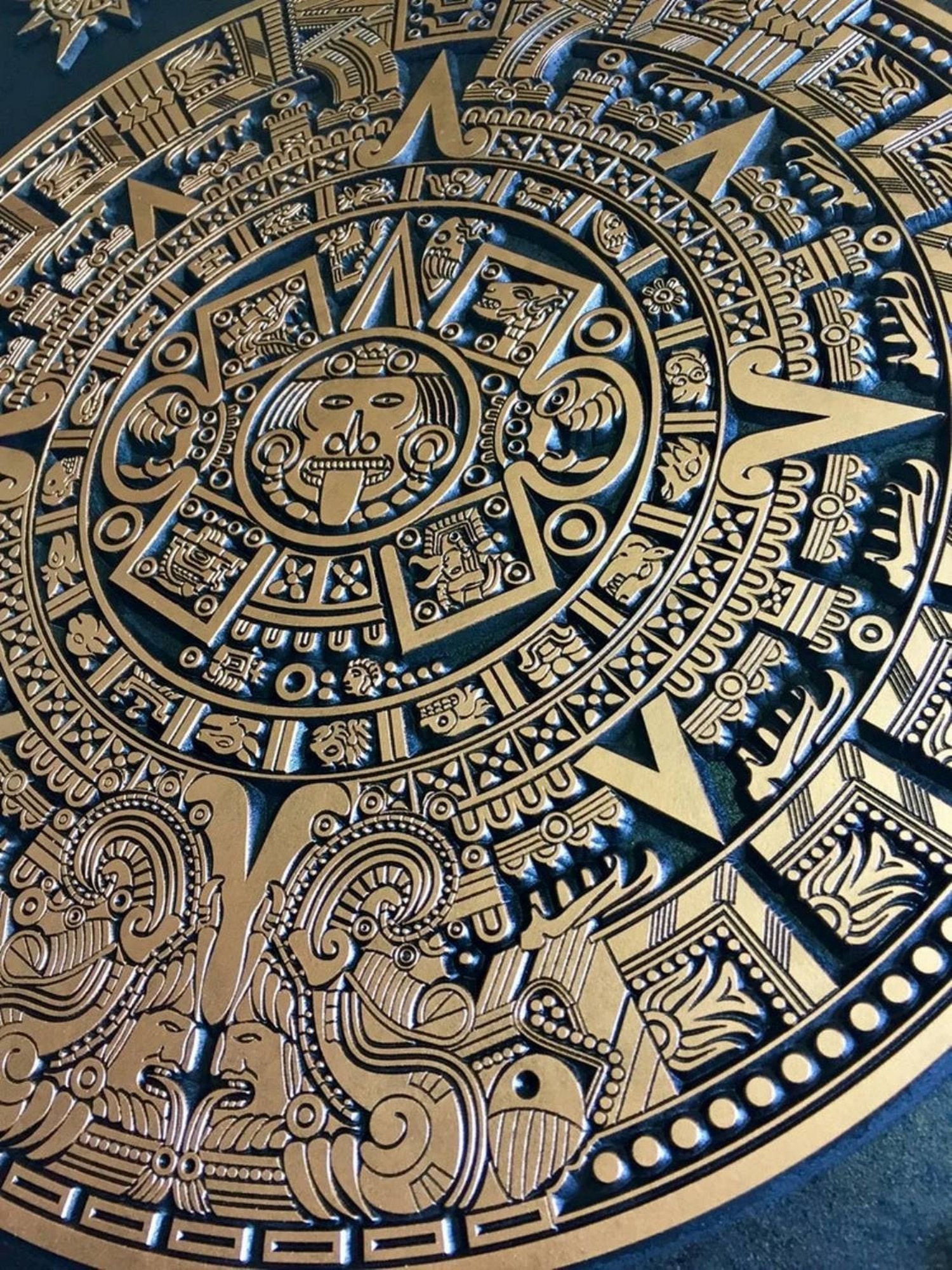 Aztec Calendar Svg Gift Digital Design. Vector Dxf, Cdr,svg, for CNC ...