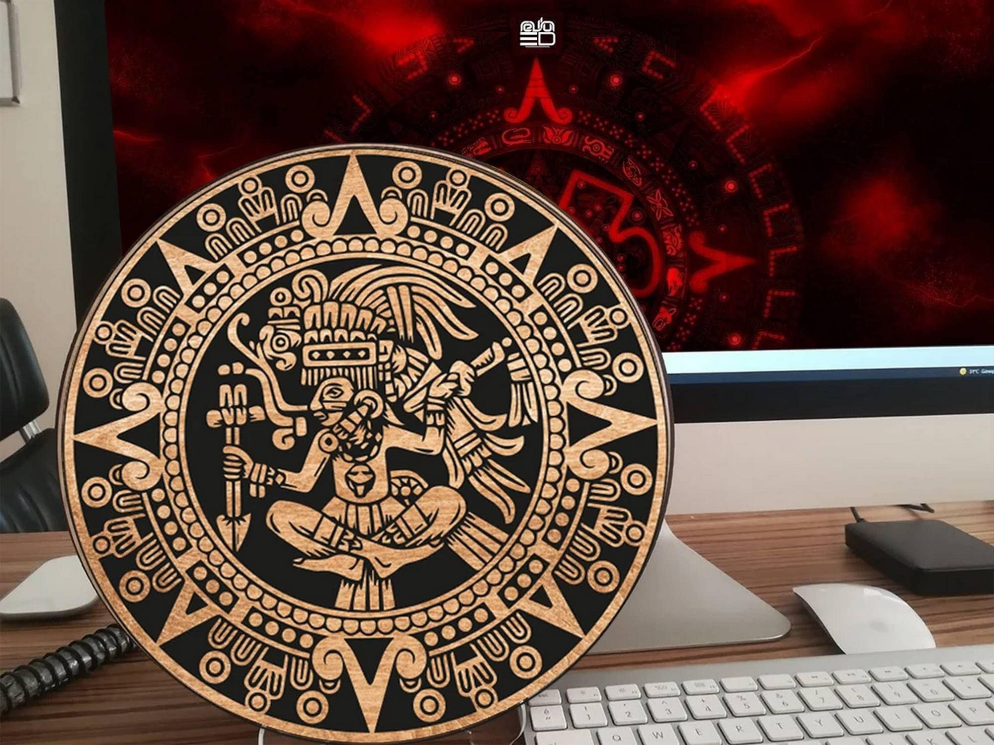 Aztec Calendar Svg Gift Digital Design 2. Vector Dxf, Cdr,svg, for CNC ...
