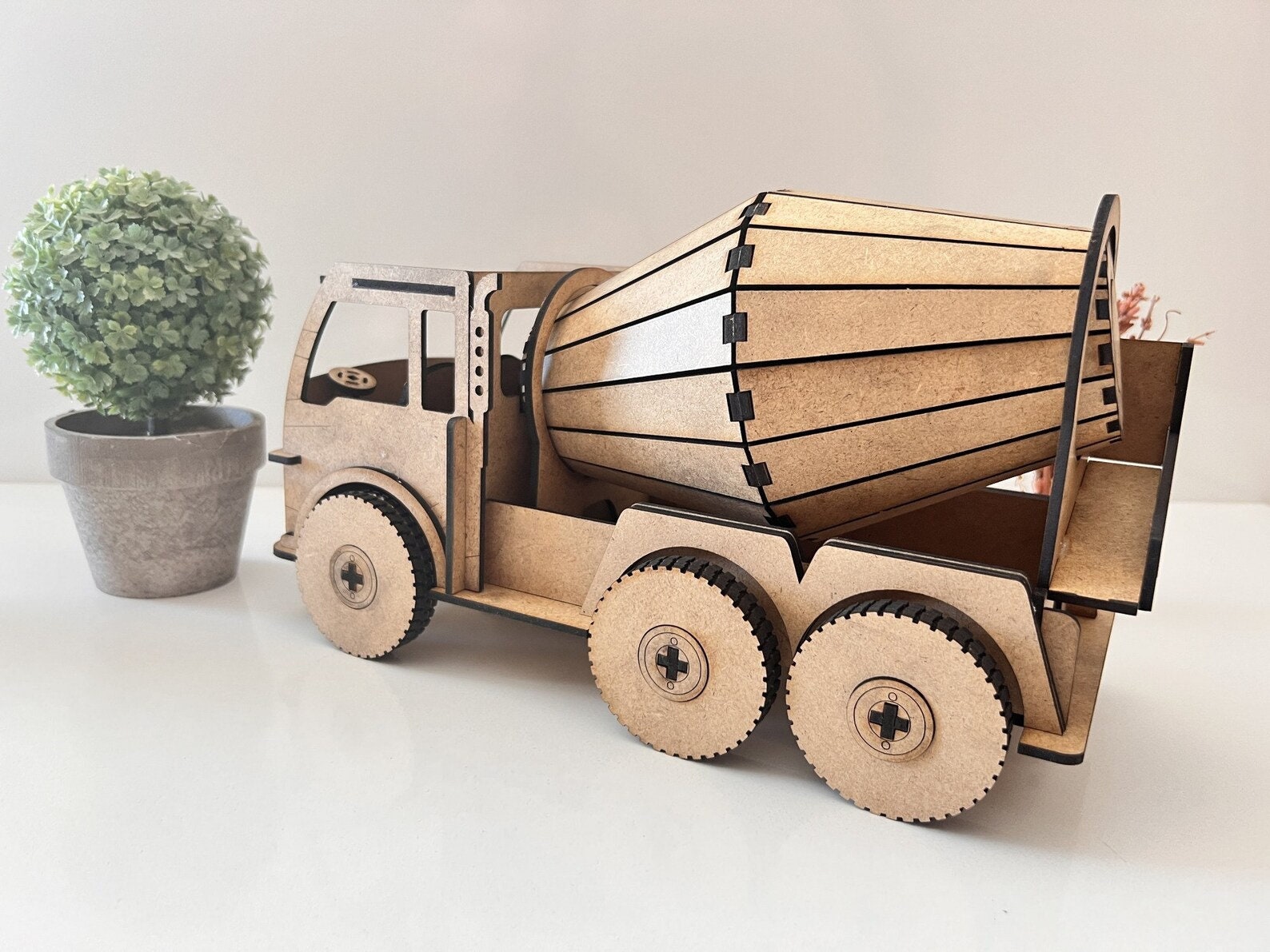 Cement Trolley Model Laser Cut Display Vector Easy Cut, Storage, Stand ...