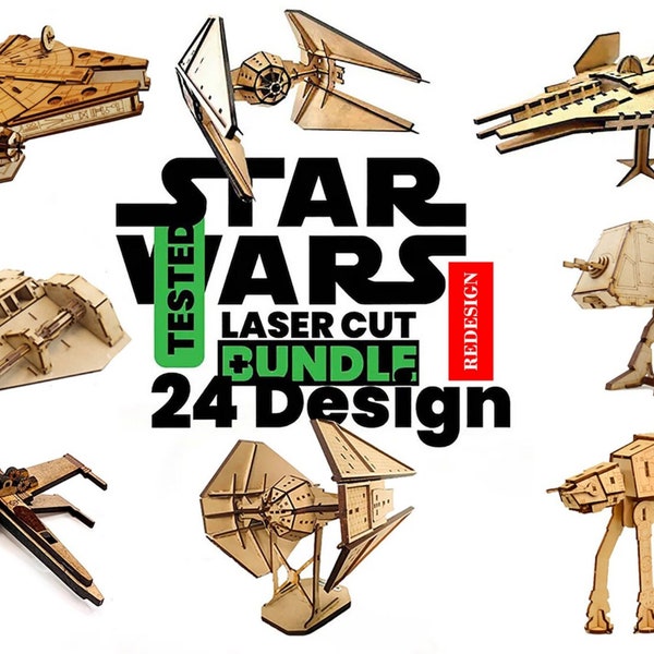 Laser Templates Starwars - Etsy