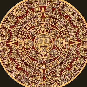 Aztec Calendar Svg Gift Digital Design Vector Dxf, Cdr,svg, for CNC ...