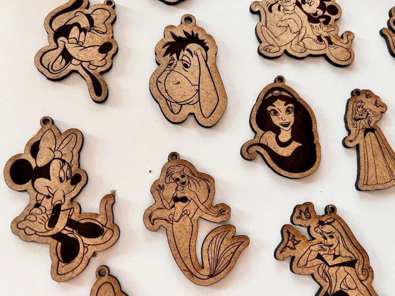 Keychains Mickey Cartoon Bundle Set 237 + Amazing Design Laser Cut File ...