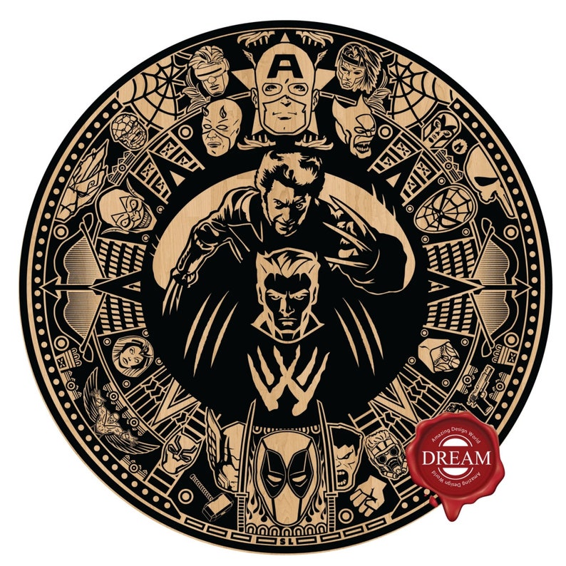 Movie Svg Marvel X Man , X-men Astec Calendar Vector Dxf, Cdr,svg, for ...