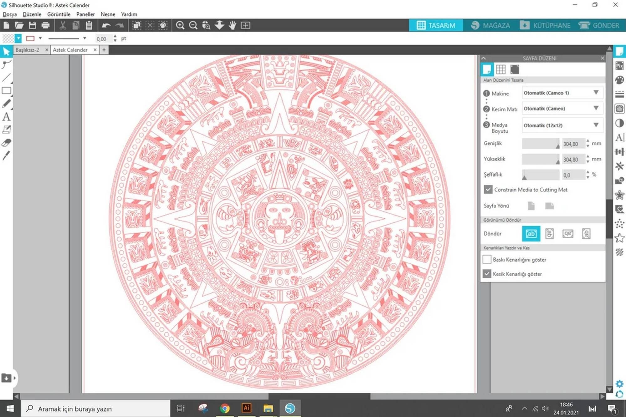 Aztec Calendar Svg Gift Digital Design. Vector Dxf, Cdr,svg, for CNC ...