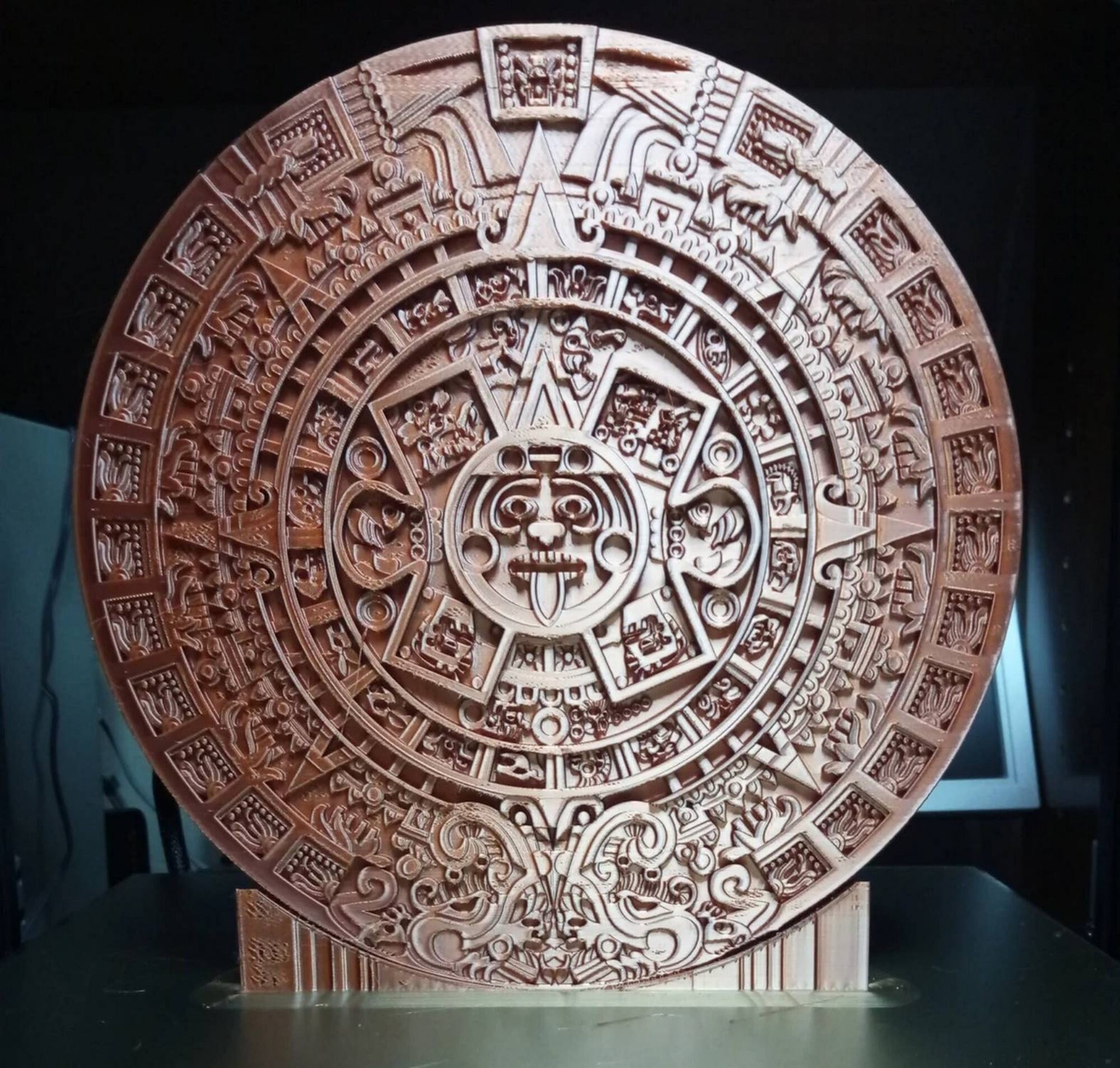 Aztec Calendar Svg Gift Digital Design. Vector Dxf, Cdr,svg, for CNC ...