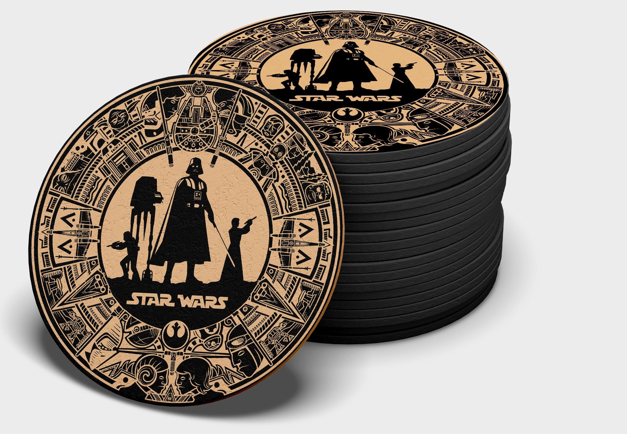 Star Wars Calendar Svg V10 Vector Dxf, Cdr,svg, for Laser, Cnc ...