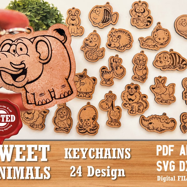 Animal Magnet Keychain - Etsy UK