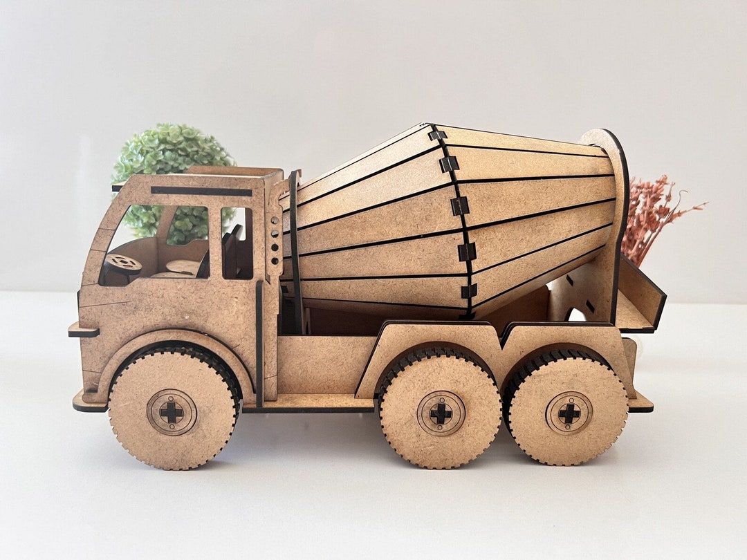 Cement Trolley Model Laser Cut Display Vector Easy Cut, Storage, Stand ...