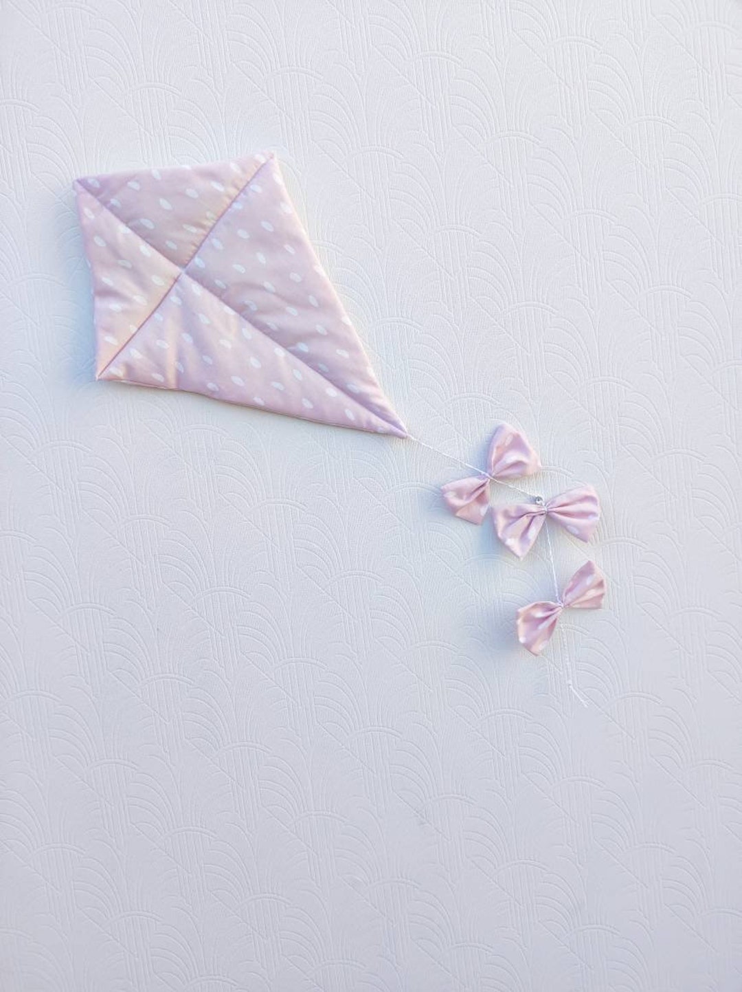 Cotton Kite Wall Hanging: Nursery Decor With Bows - Etsy