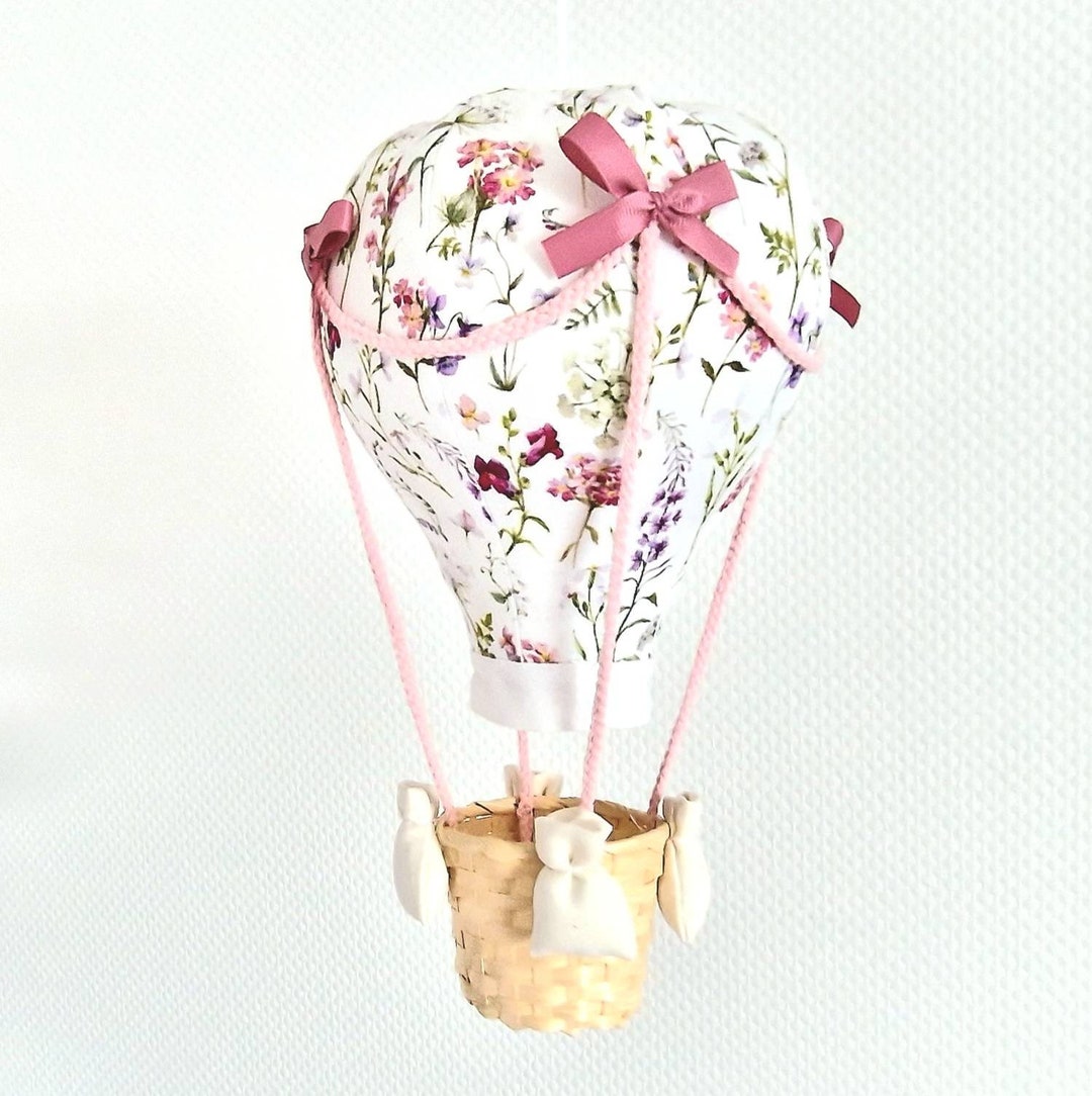 Big Hot Air Balloon, Flowers, Spring Balloon, Baby Shower Gift Travel ...