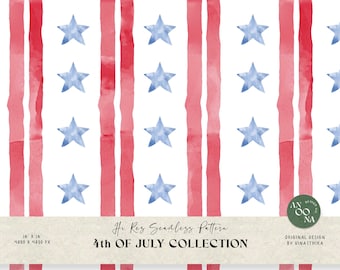 Coquette Seamless File - 4th July Seamless Pattern - Repeating Pattern ...