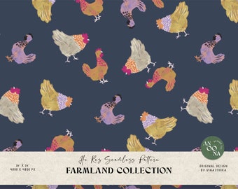Farm Seamless File Farm Animal Pattern for Fabric Repeating Pattern ...