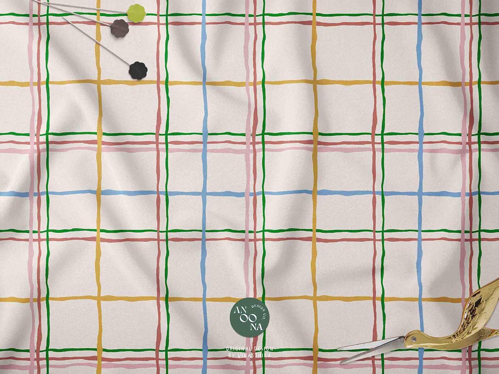 Colorful Plaid Pattern - Summer Spring Seamless Pattern for Fabric ...