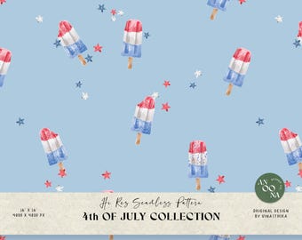 Coquette Seamless File - 4th July Seamless Pattern - Repeating Pattern ...