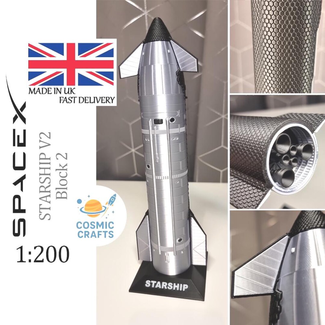 Spacex Starship Block 2 V2 Model – Detailed - Space Collectable - NASA ...