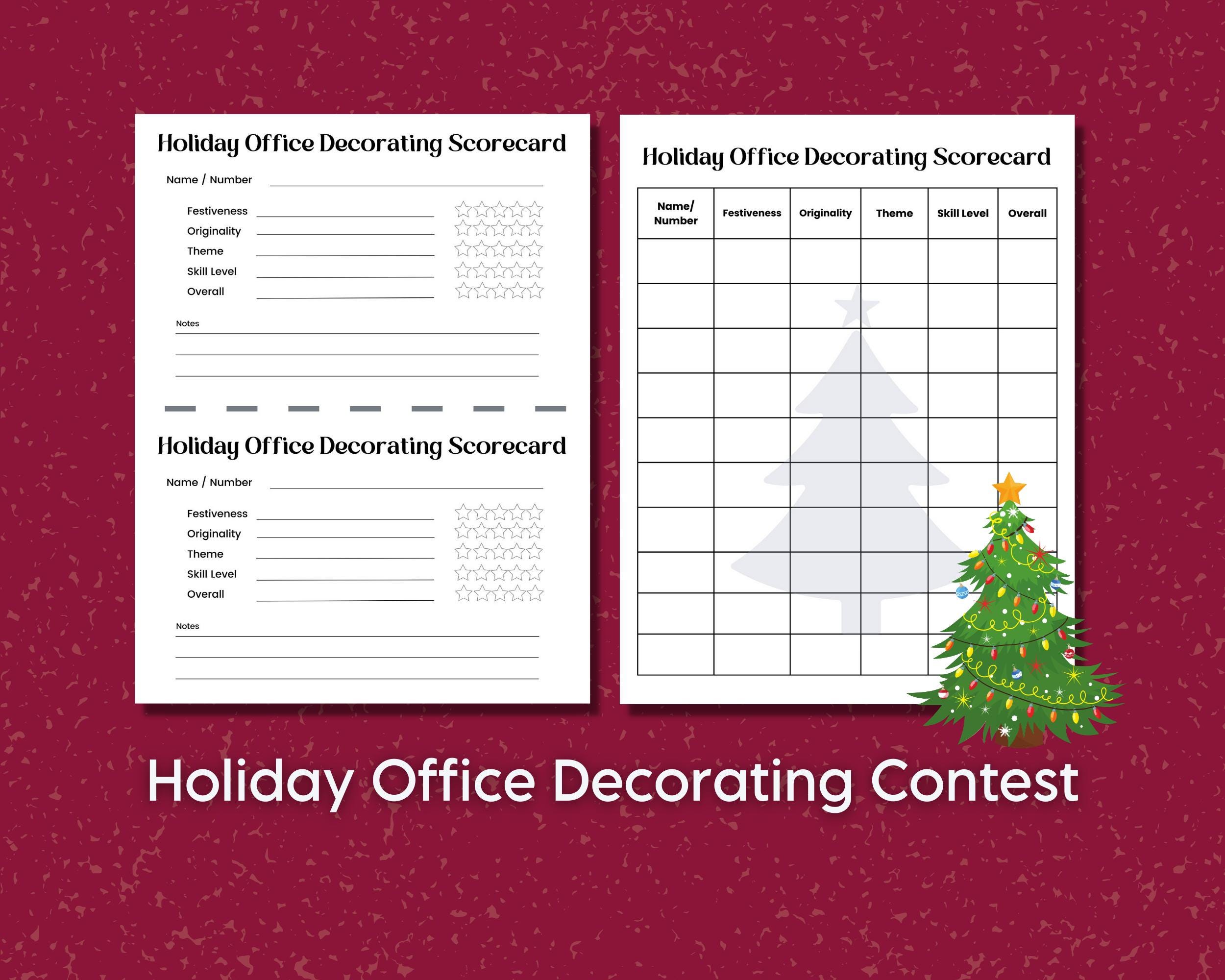Grading Sheet Ornament Contest