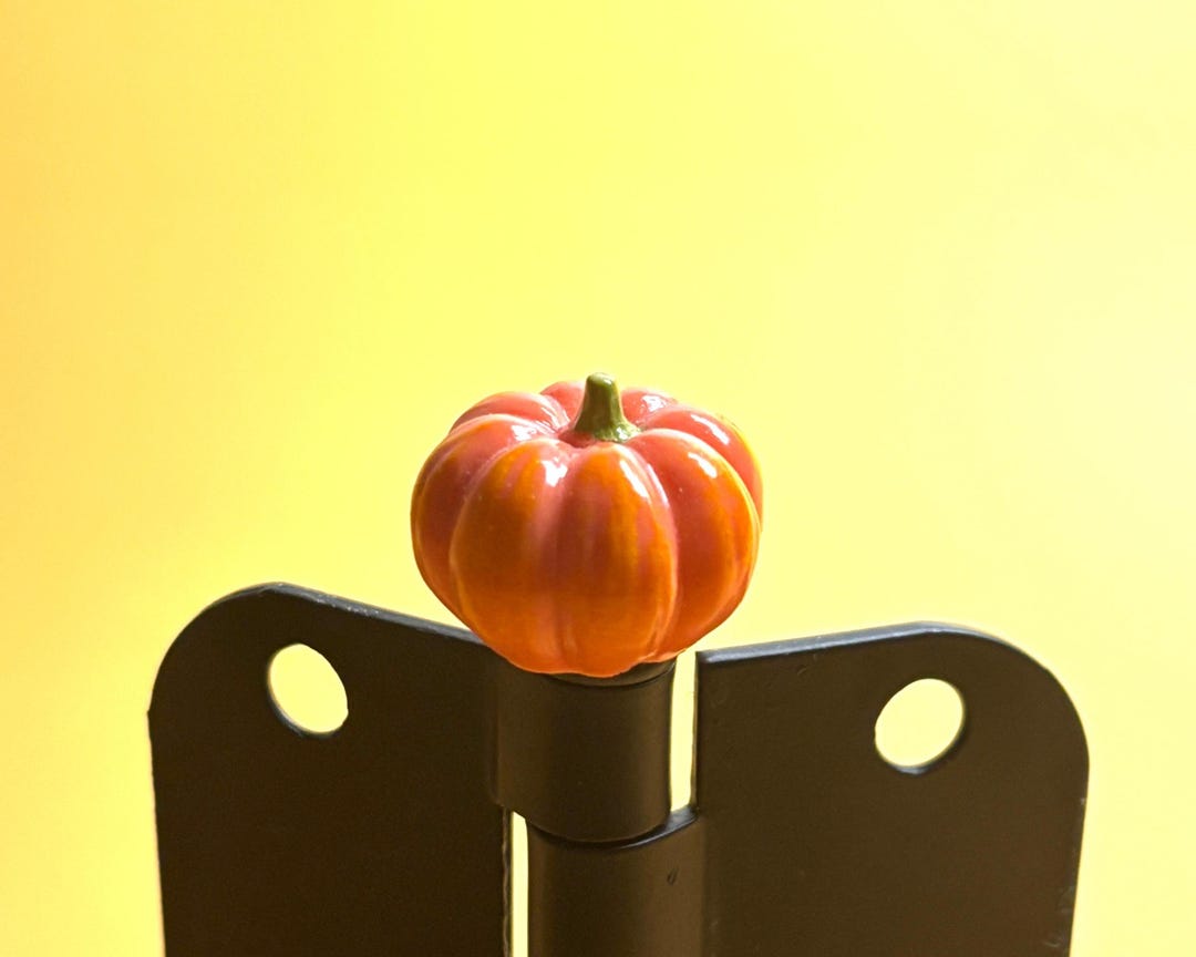 Hinge Topper Pumpkin Figurine Door Charm Magnetic Hinge Head Decoration ...