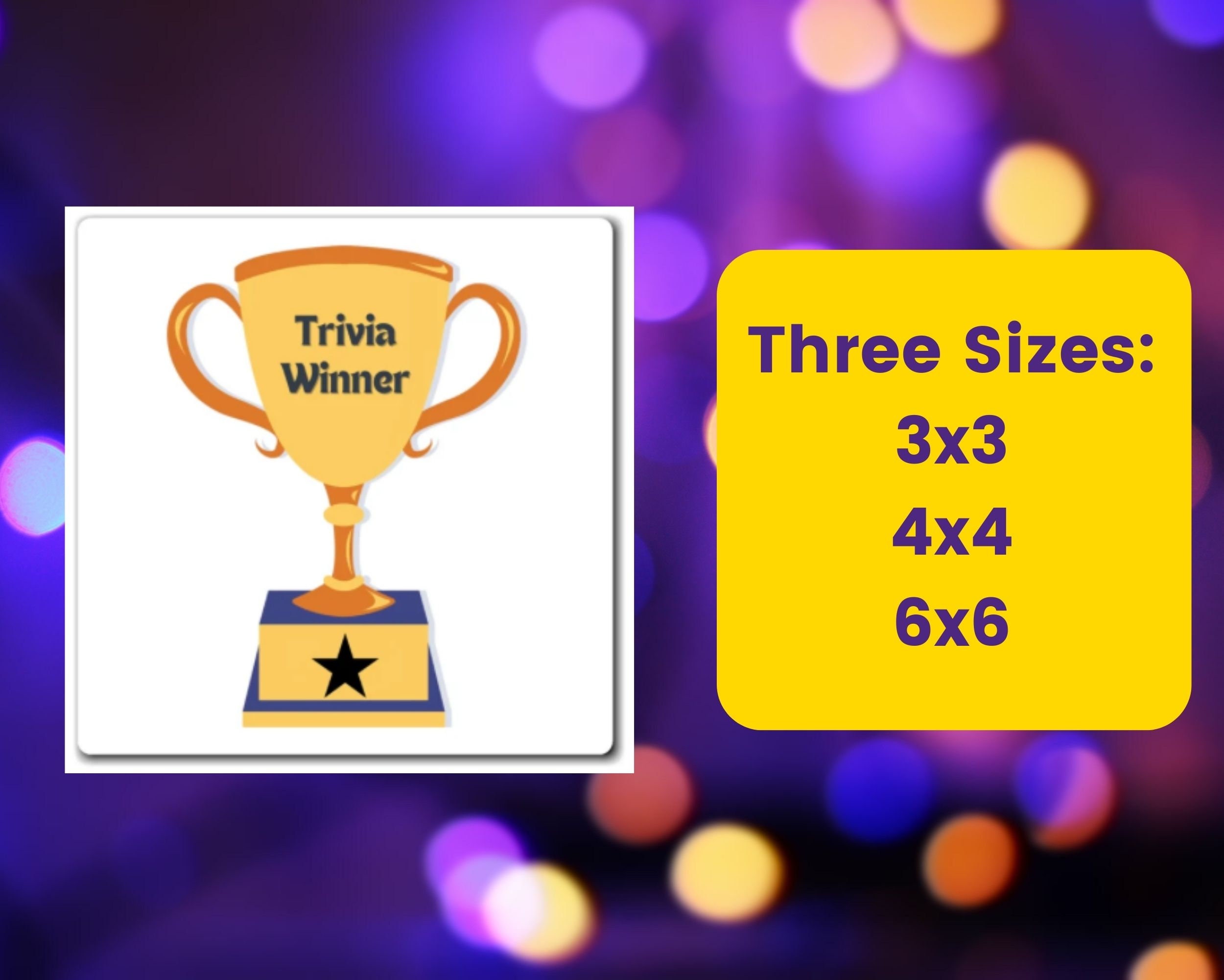 Trivia Night Game Winner Trophy Fridge Magnet, Funny Award for Pub ...