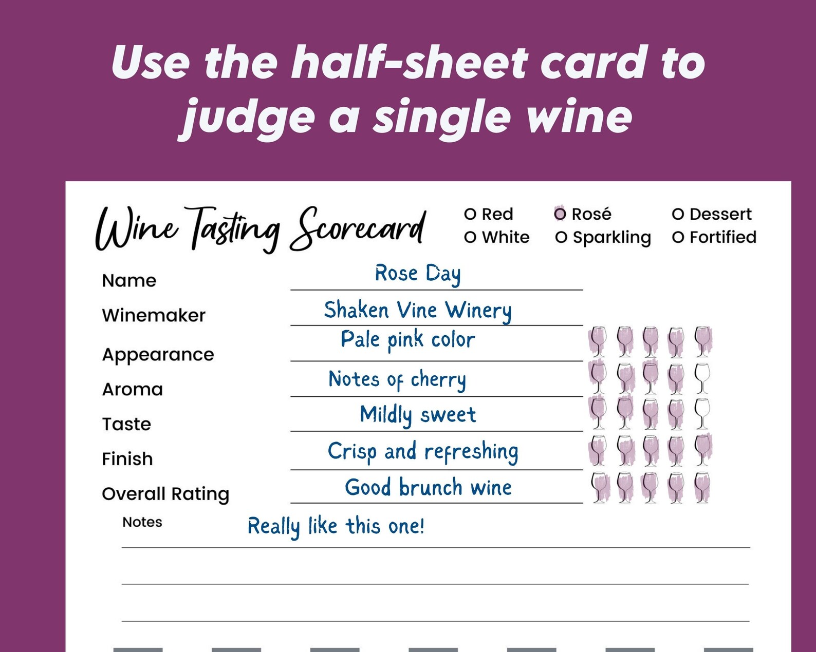 Wine Tasting Score Card, Tasting Scorecard Wine Party, Wine Flight ...